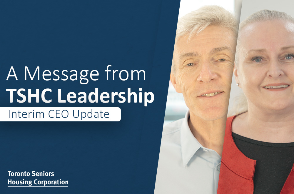 A Message from Tom Hunter and Welcoming Our Interim CEO - Toronto ...